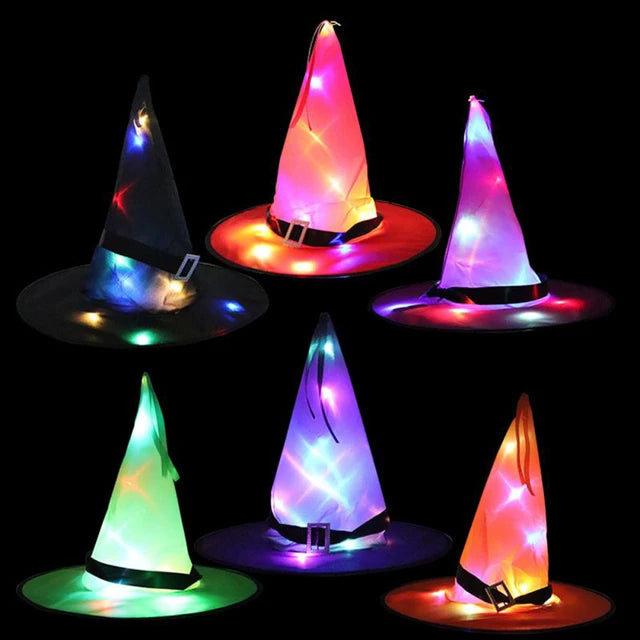 Gorro Bruja con Luz LED Halloween – Balloon City